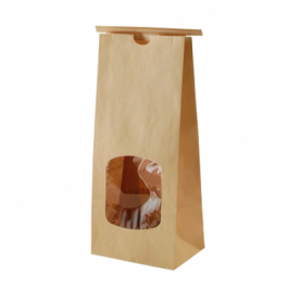 Tin Tie Paper Bags (Window)